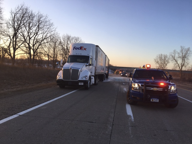 Semitrailer with nitric acid catches fire on I-69 - mlive.com