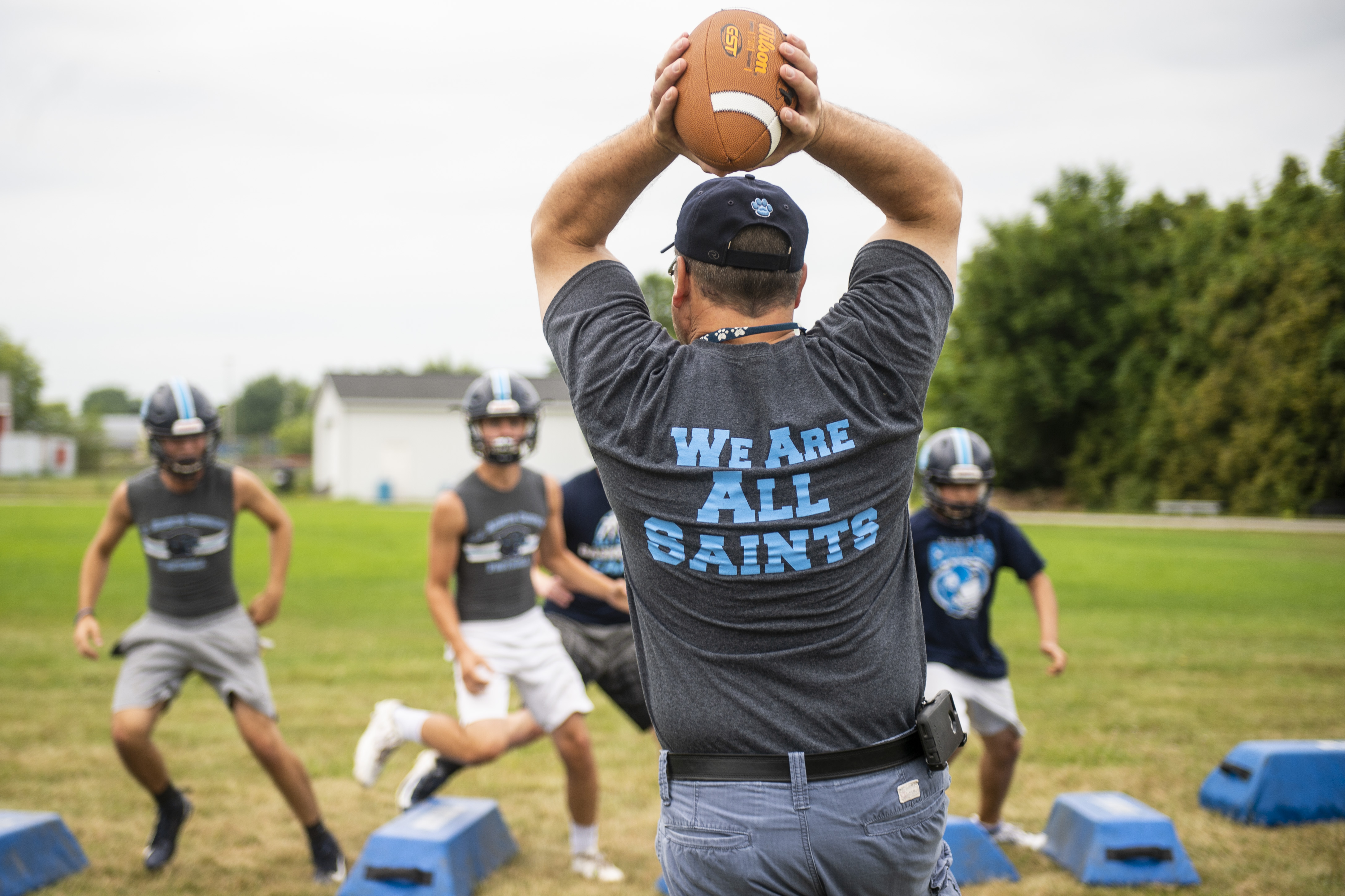 Bay City All Saints Central opens 2019 high school football practice - mlive.com