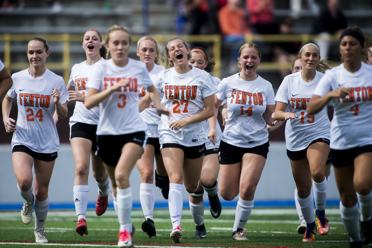 Fenton girls soccer defeats DeWitt 2-1 to advance to Division 2 ...