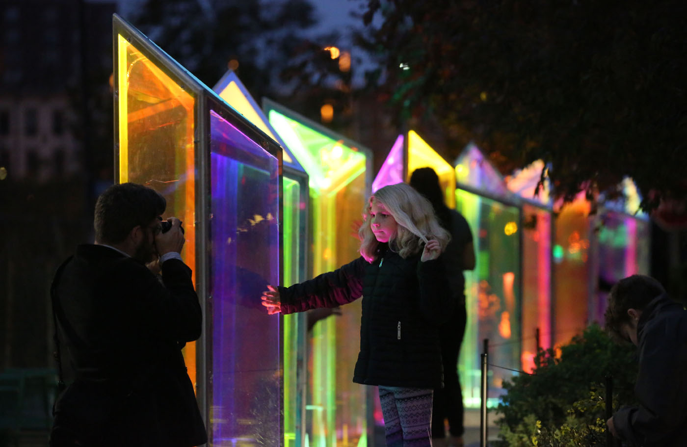 Prismatica showers Public Square with the colors of the rainbow ...