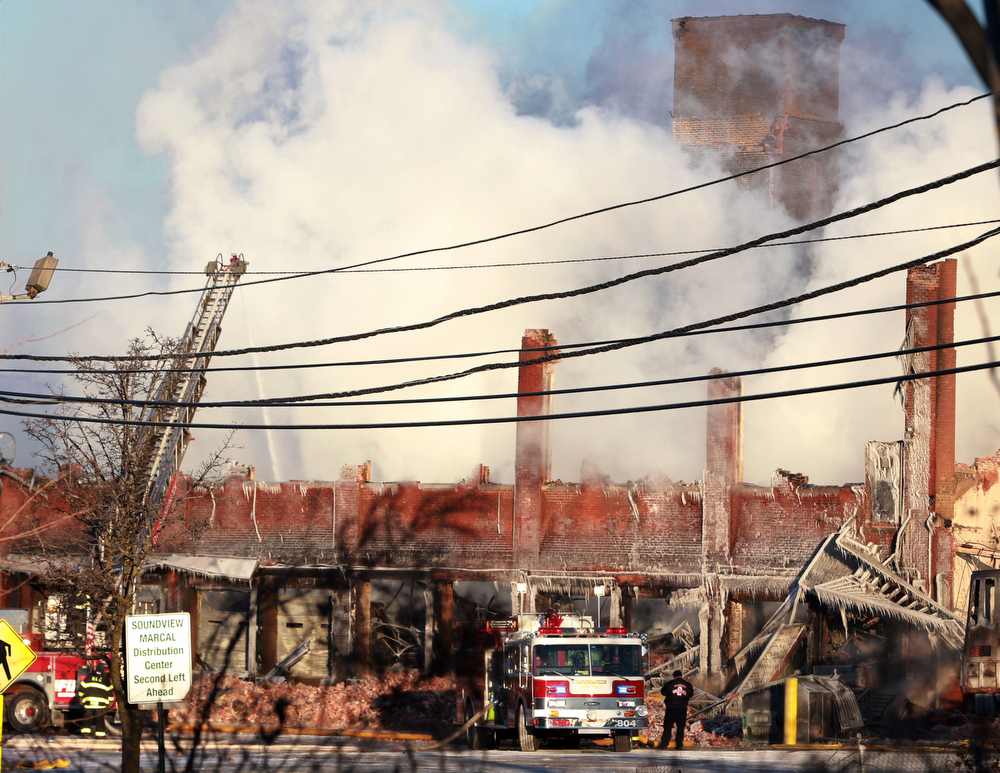 Massive blaze at historic Marcal Paper plant turns building into ...