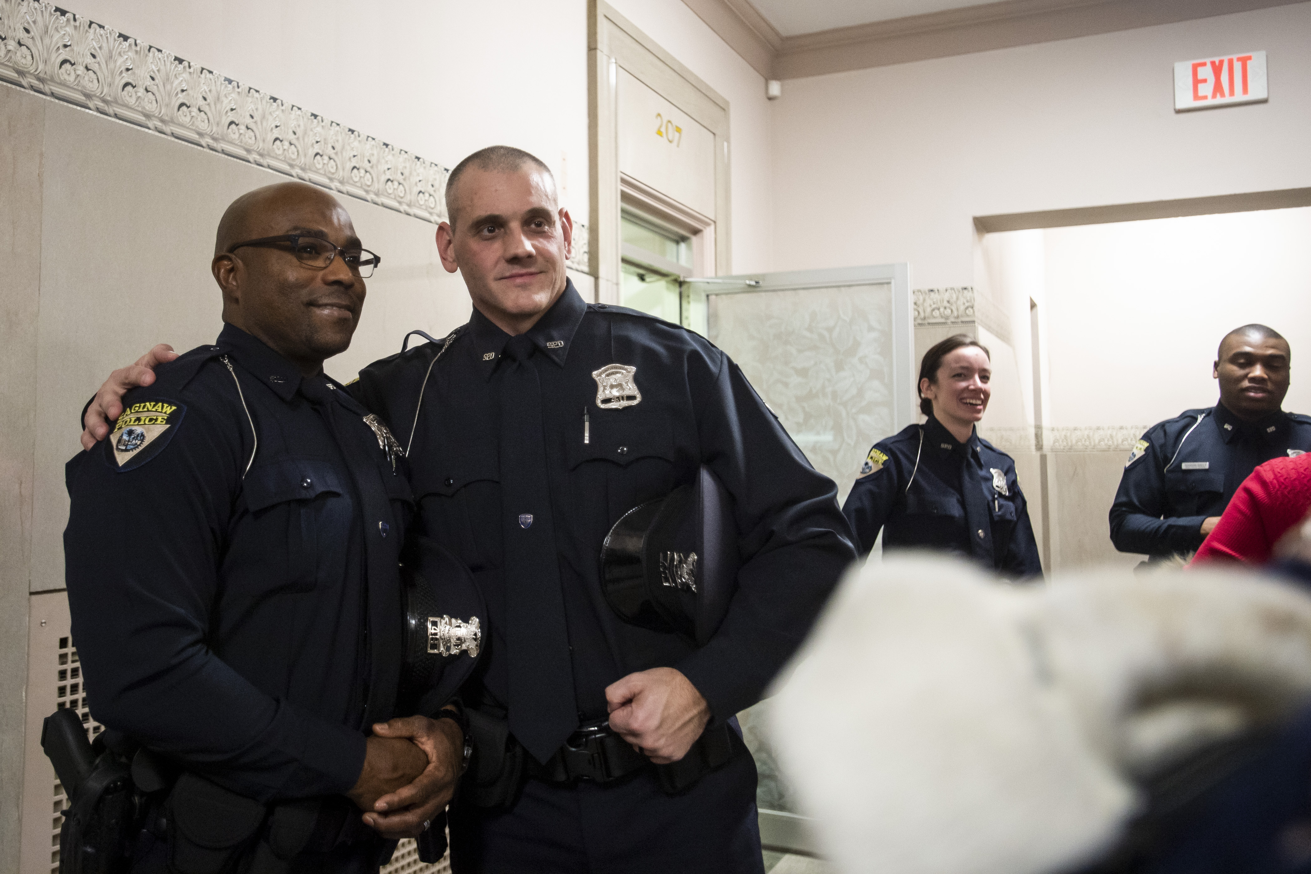 Eight Saginaw police officers are sworn in - mlive.com