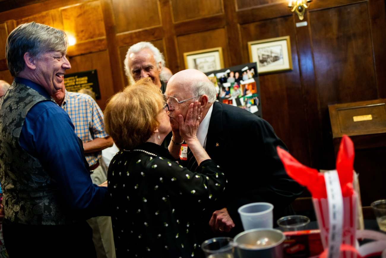 80th birthday party for former Ann Arbor Mayor Lou Belcher at the ...