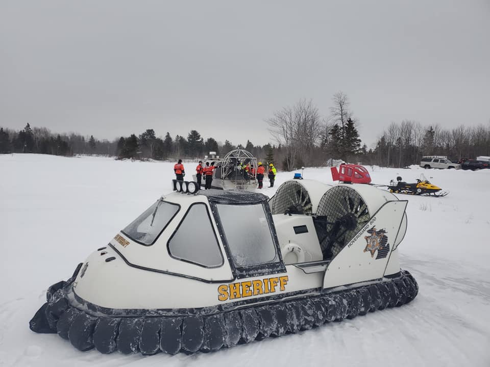 U.P. police use hovercraft, airboat for winter rescue drills on Sugar ...