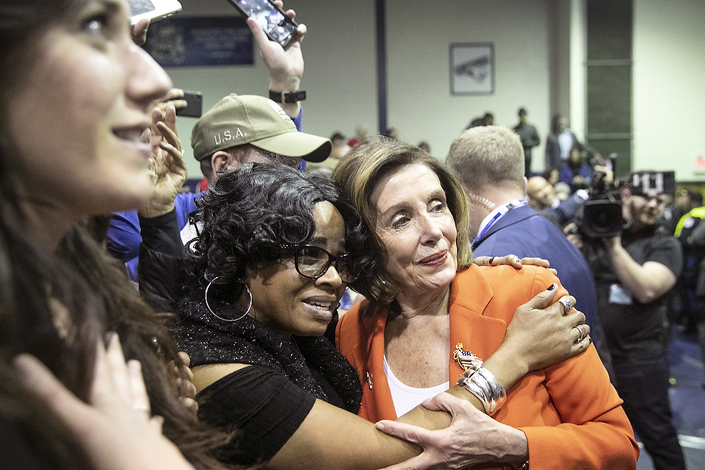 House Nancy Pelosi attends the official kickoff to Rep. Donald Norcross ...