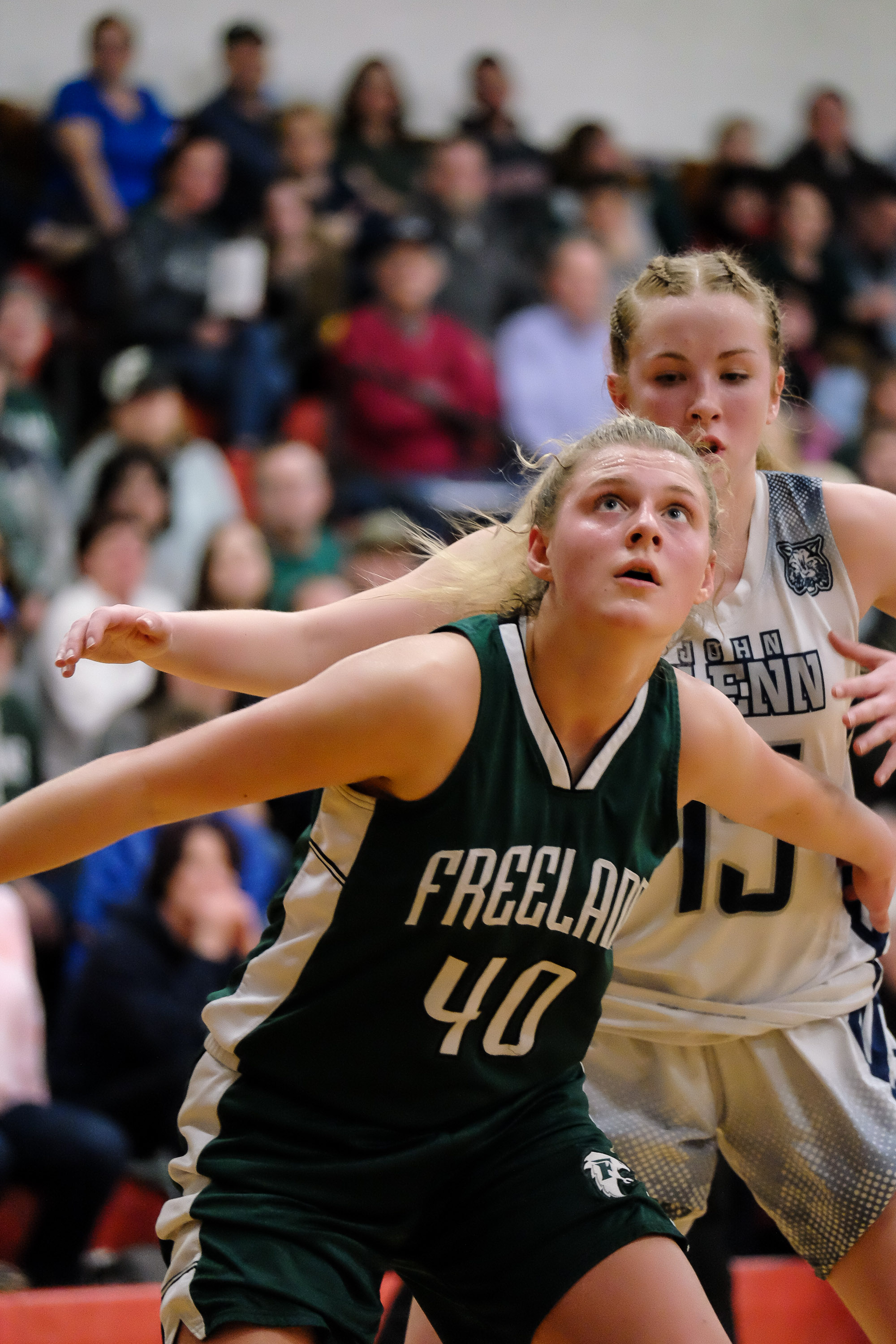 Freeland girls basketball defeats John Glenn 64-38 to win district ...