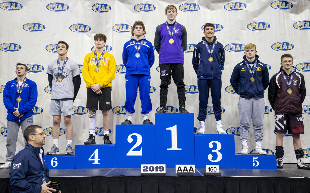 On the Podium at the 2019 PIAA Class 3A individual wrestling state ...