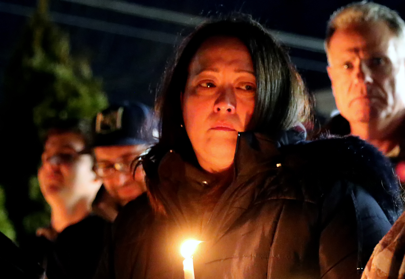 Candlelight vigil for Shamrock Deli owner Jerry Pastore in Audubon, Jan ...