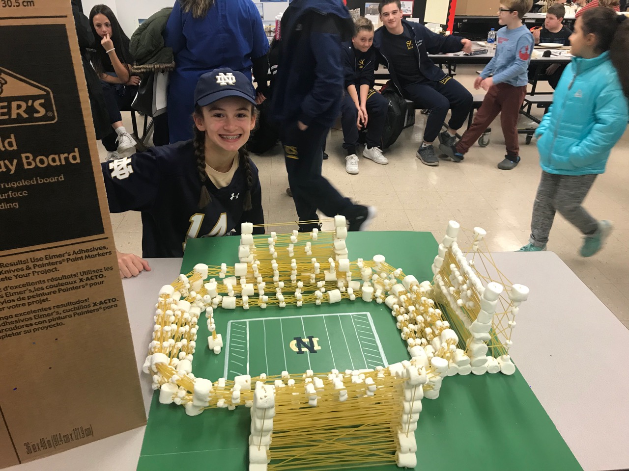 More than 160 students compete in Spaghetti and Marshmallow Building ...
