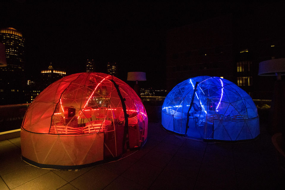 Sit in heated igloos at this rooftop Boston bar - masslive.com