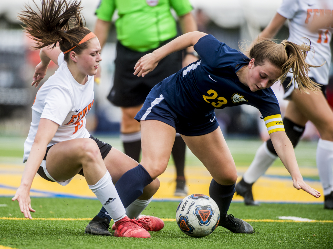 Fenton girls soccer defeats DeWitt 2-1 to advance to Division 2 ...
