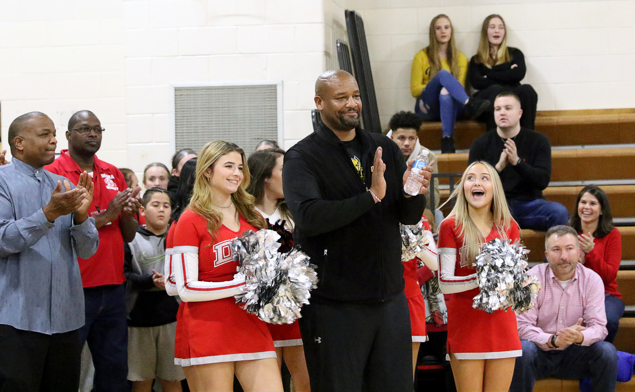 Demetrius Poles jersey retirement ceremony at Delsea Regional High ...