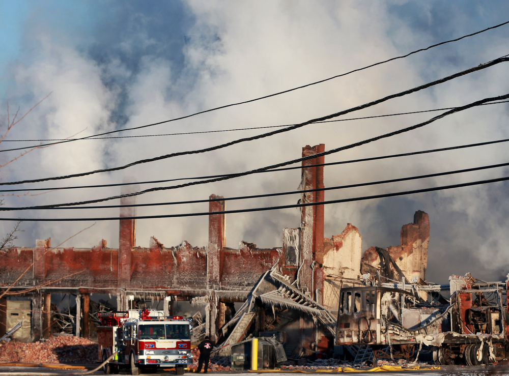Massive blaze at historic Marcal Paper plant turns building into ...