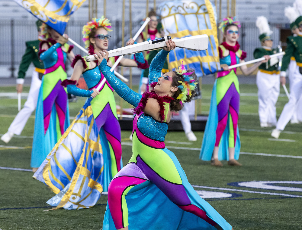 Carlisle and Camp Hill Marching Bands compete in the Cavalcade of Bands ...