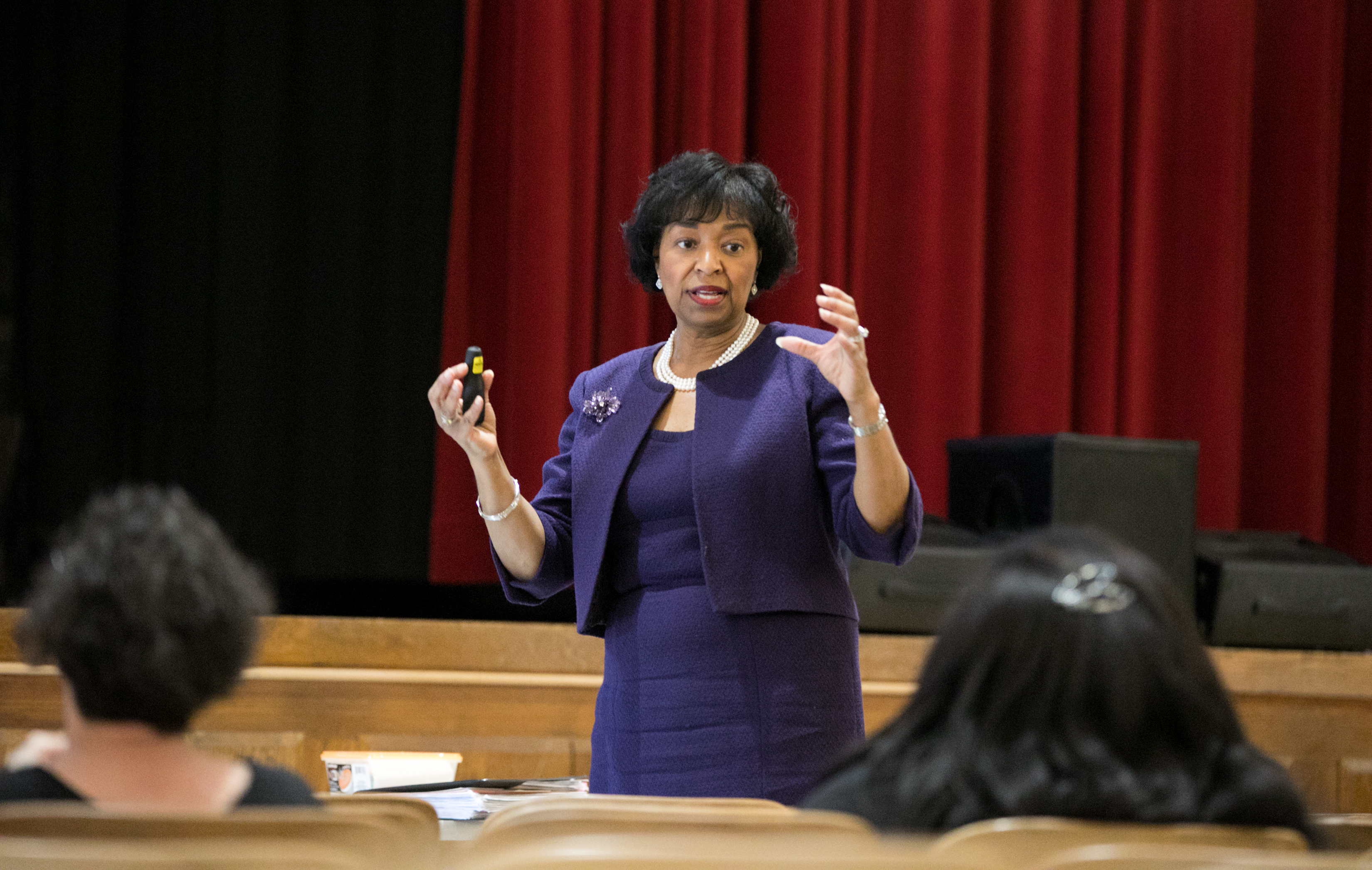 Hbg School District Chief Recovery Officer, Dr. Janet C. Samuels speaks ...