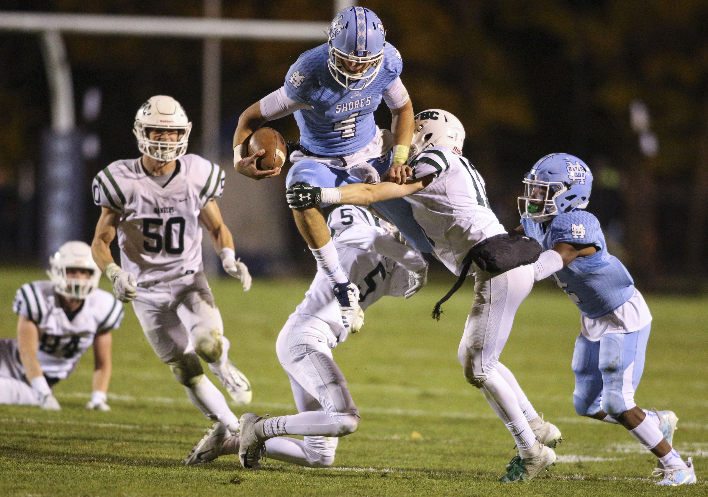 Mona Shores' Caden Broersma from his junior football season in 2018 ...