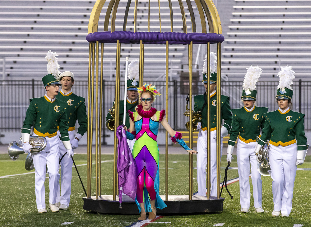 Carlisle and Camp Hill Marching Bands compete in the Cavalcade of Bands ...