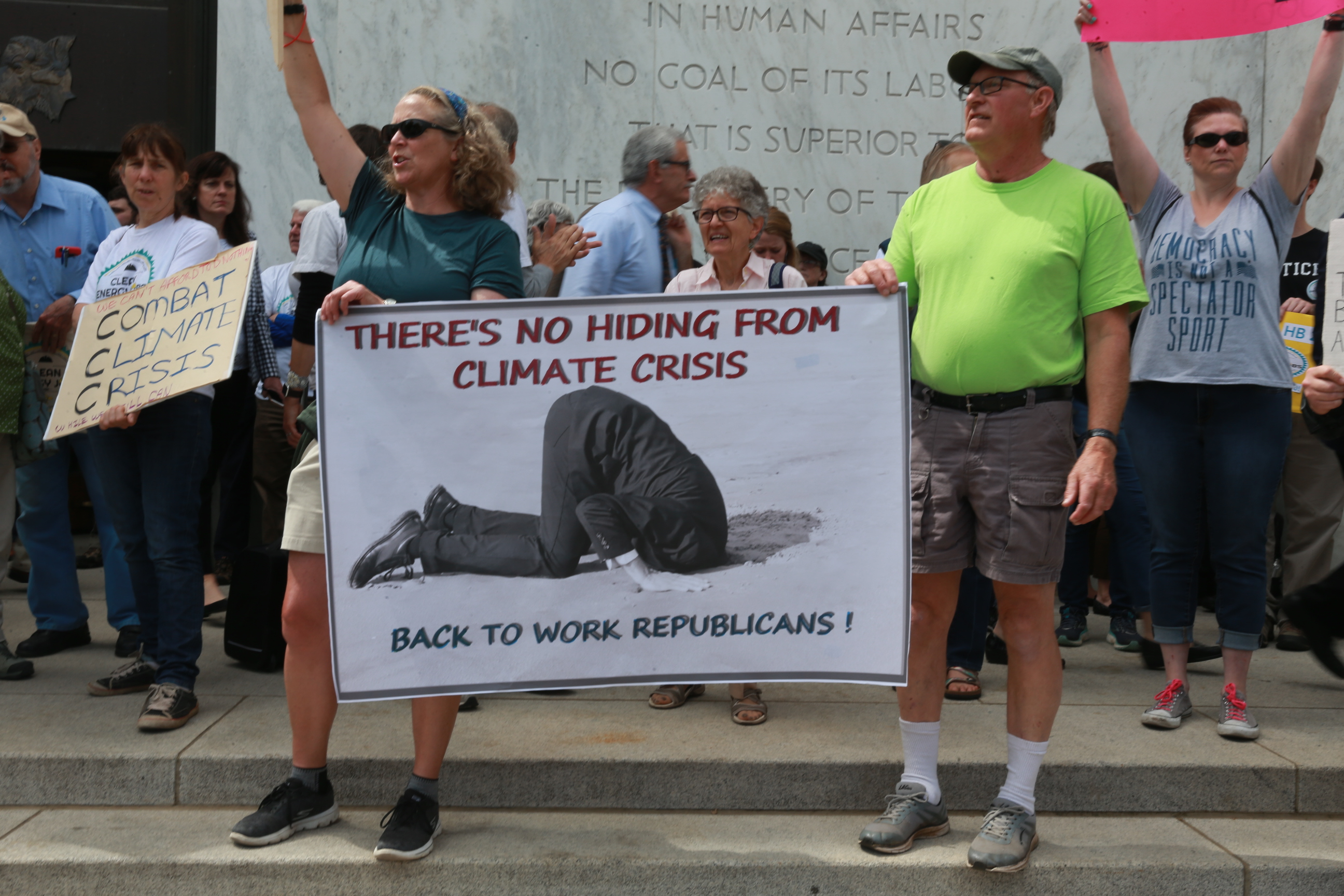 Demonstrators gather at the Oregon Capitol Building - oregonlive.com