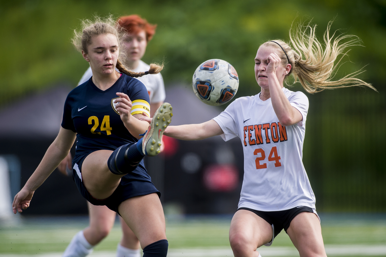 Fenton girls soccer defeats DeWitt 2-1 to advance to Division 2 ...