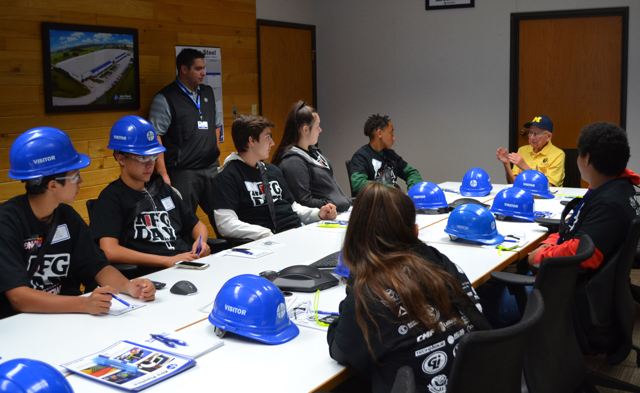 Students visit Alro Steel - mlive.com
