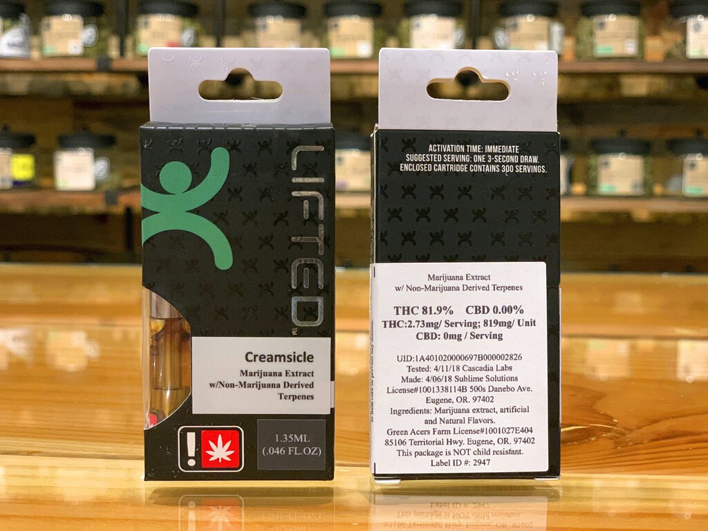 Oregon pot retailers begin pulling vape brands in lung scare ...