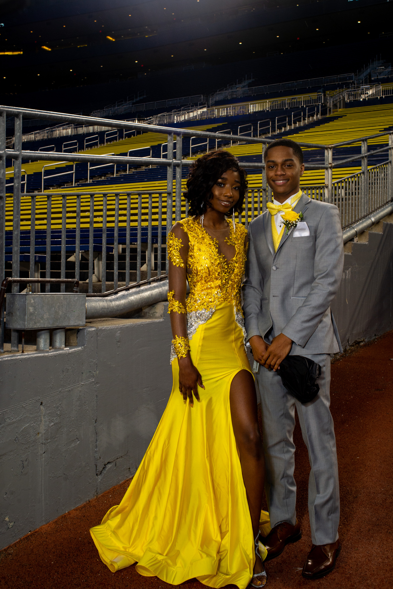 Ann Arbor Huron high school celebrates prom 2019 at Michigan Stadium ...