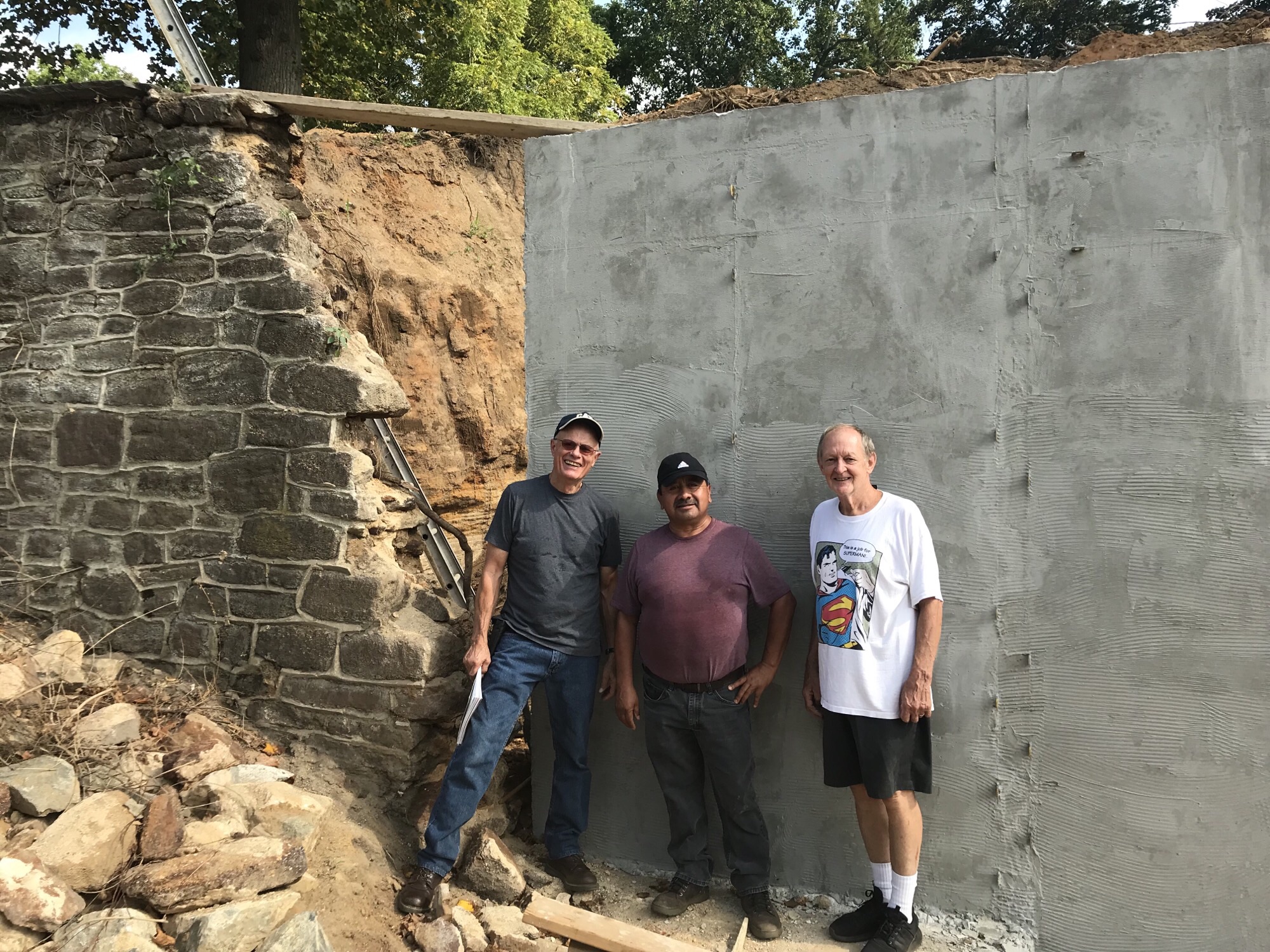 Historic wall collapsed in Bridgeton, now being rebuilt by homeowner ...