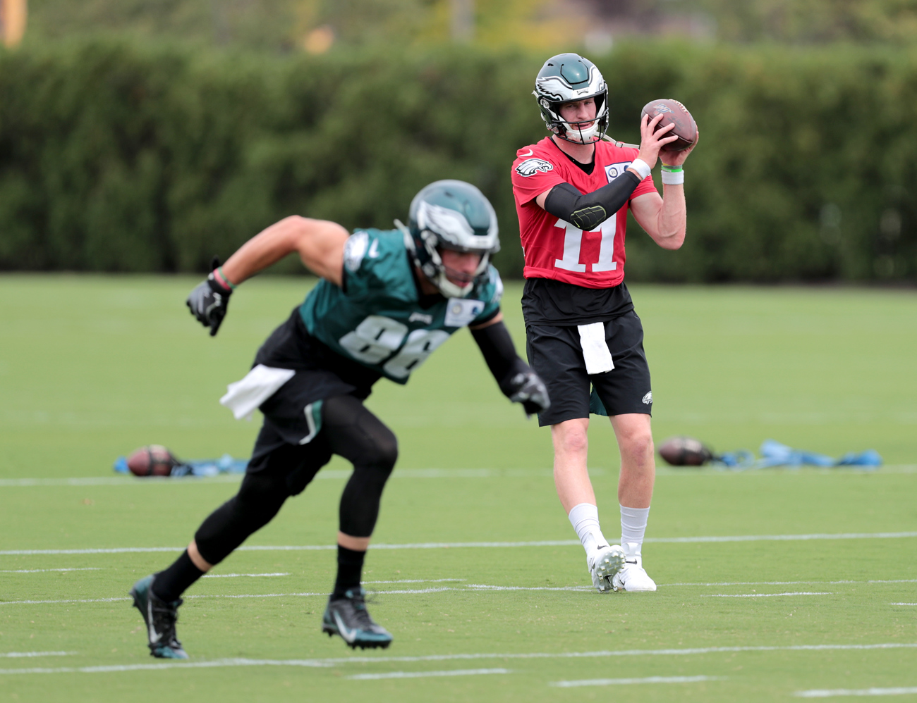 Eagles practice for Sunday's game against the Washington Redskins, Sept ...