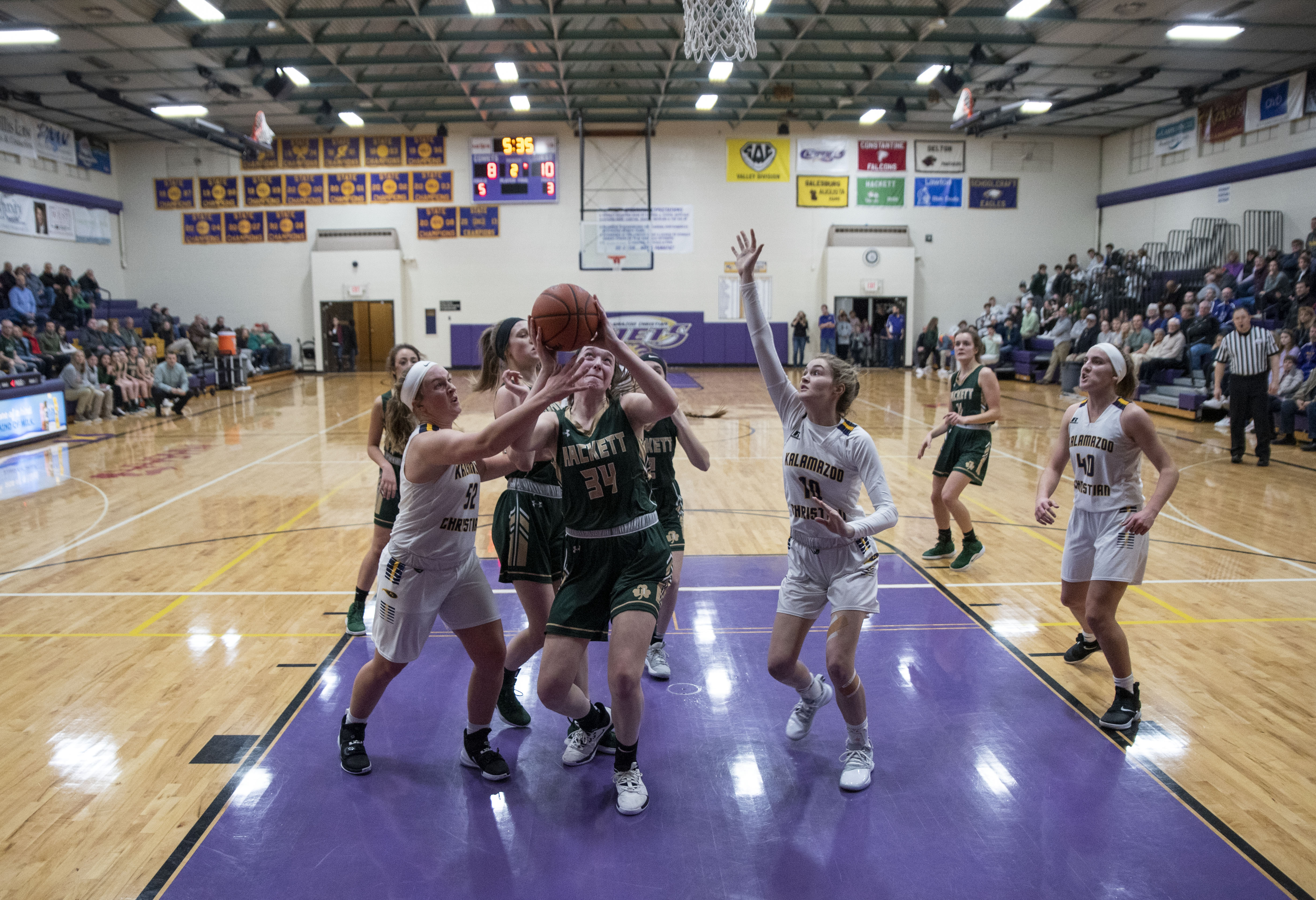 Kalamazoo Christian versus Hackett Catholic Prep Girls Basketball ...