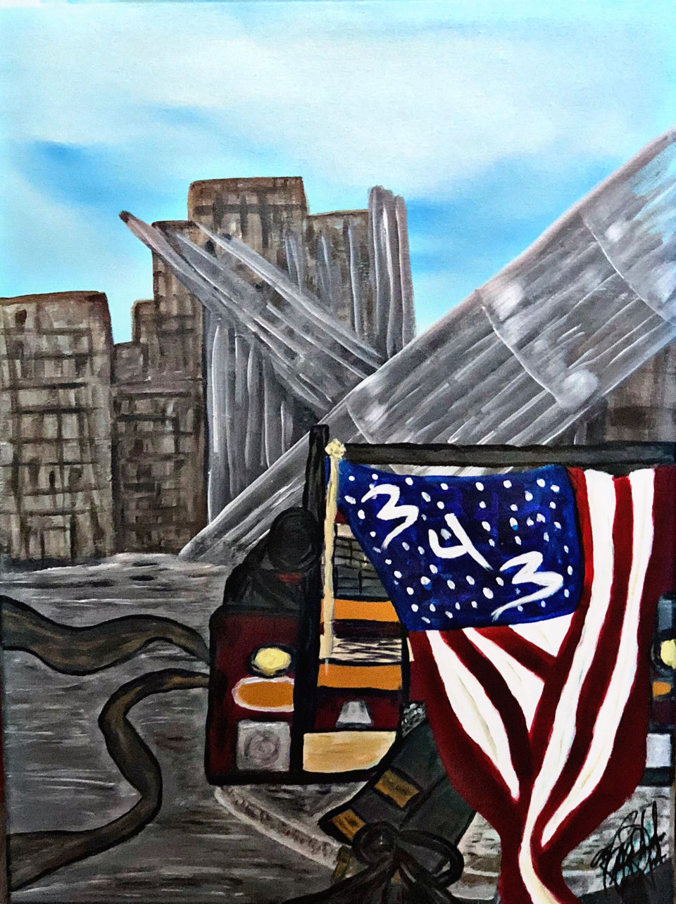 Grant City artist donates work to FDNY, hospitals & veterans - silive.com