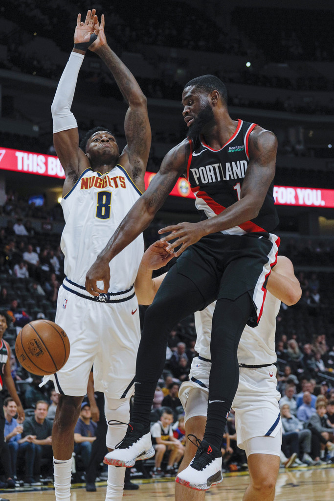 Portland Trail Blazers at Denver Nuggets in preseason, 10/17/19 ...