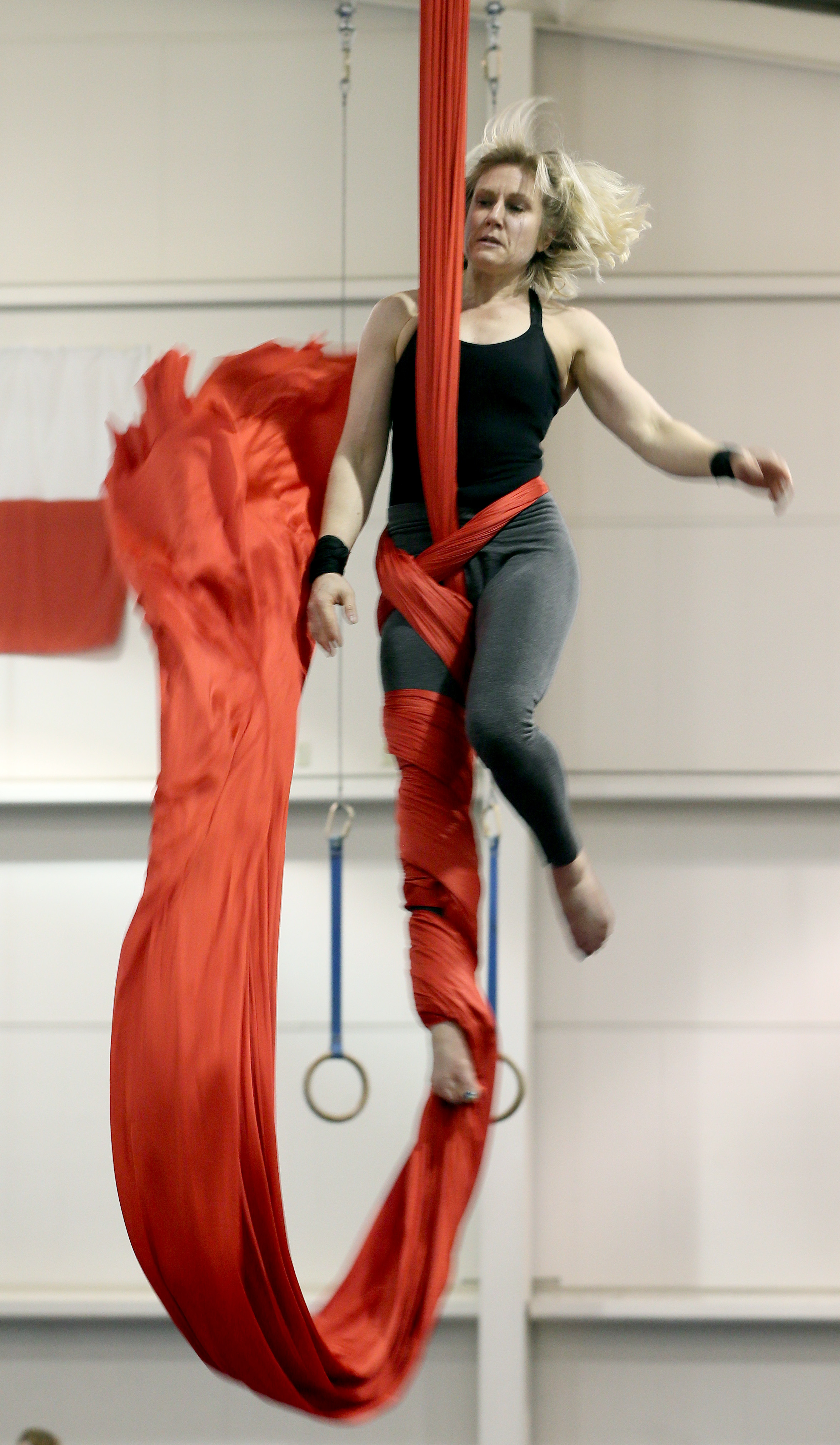 Jaime Bouvier - side hustle - aerial acrobatic performer - cleveland.com