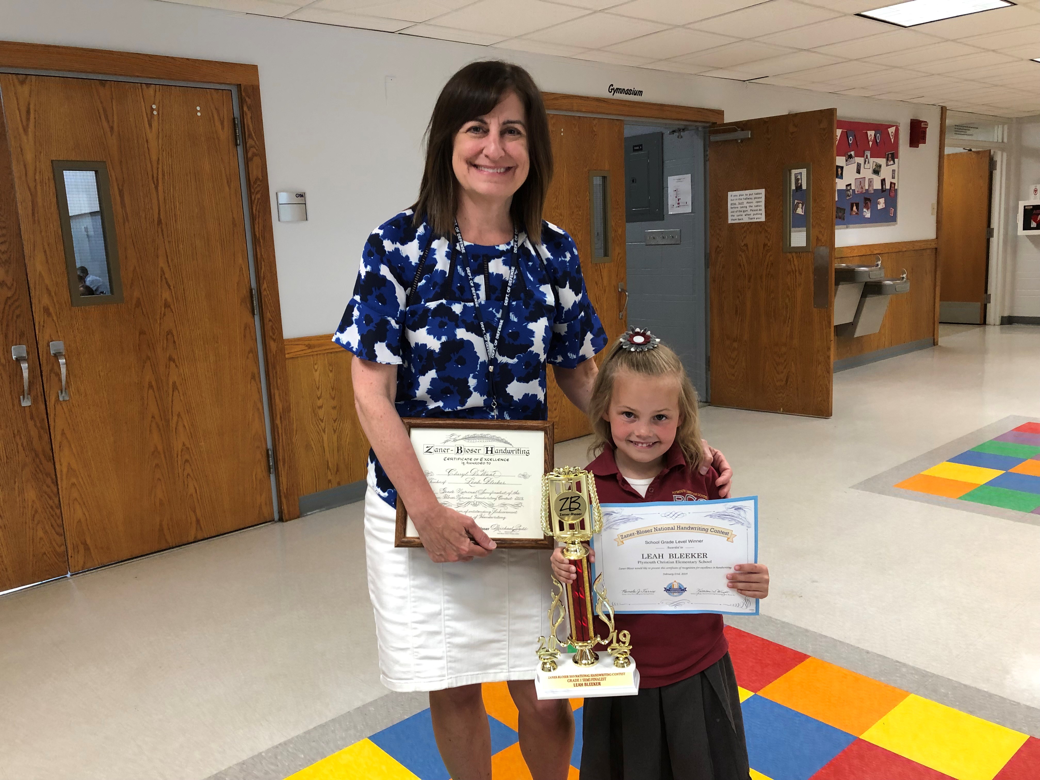 Plymouth Christian first-grader a semifinalist in nationwide ...
