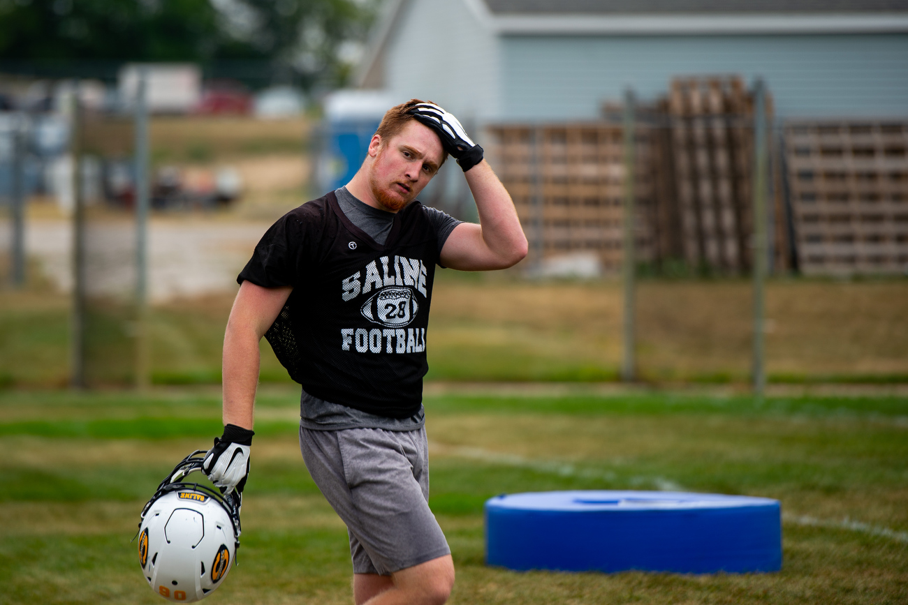 First day of football practice at Saline High School - mlive.com