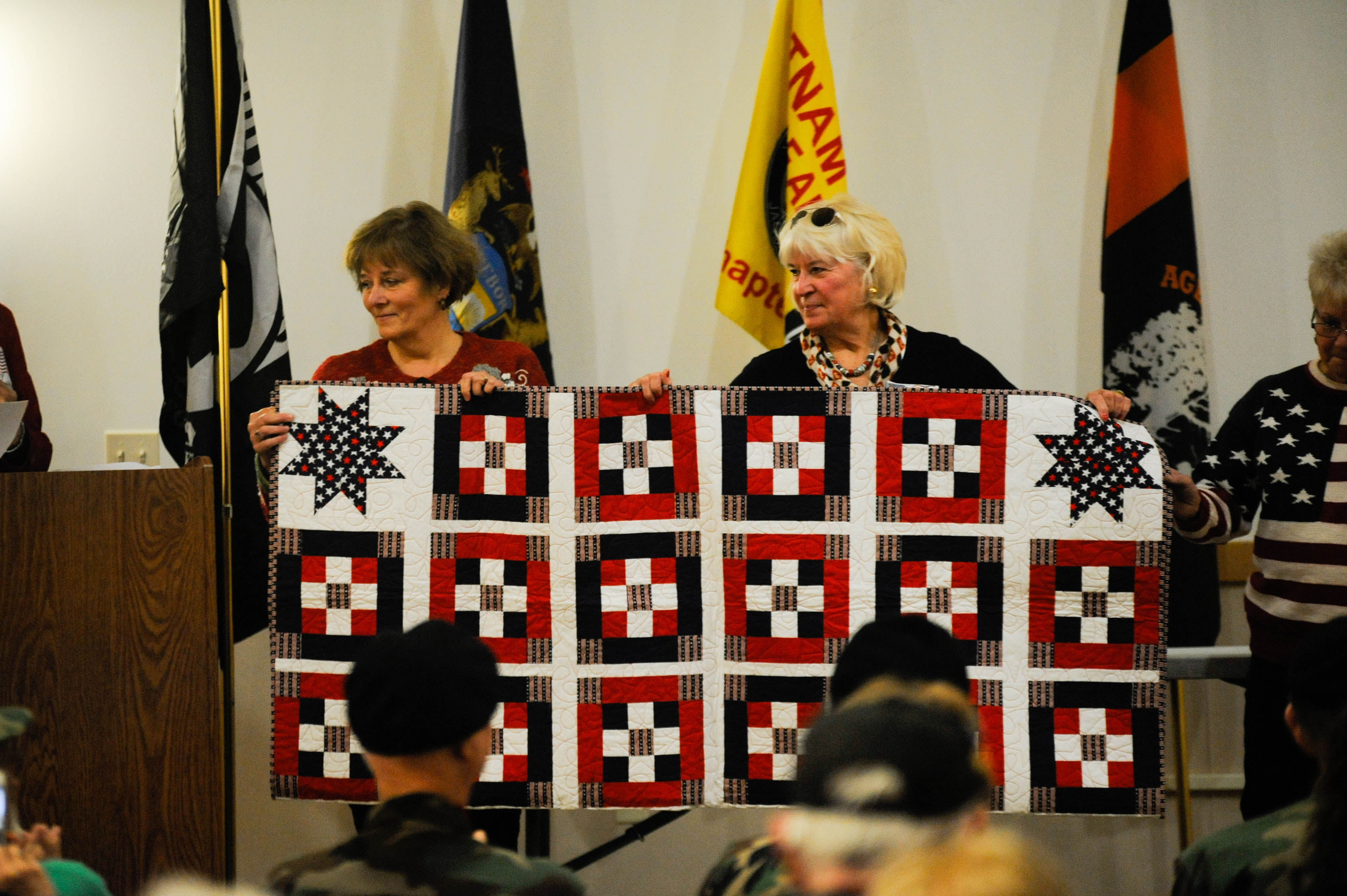 Pieces and Patches members distribute hand made quilts to veterans ...