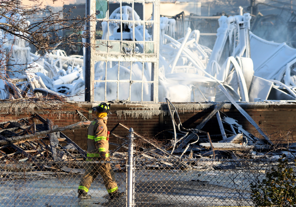 Massive blaze at historic Marcal Paper plant turns building into ...