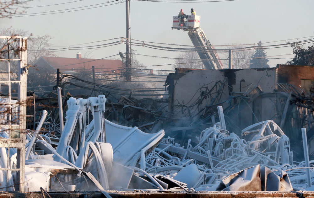 Massive blaze at historic Marcal Paper plant turns building into ...