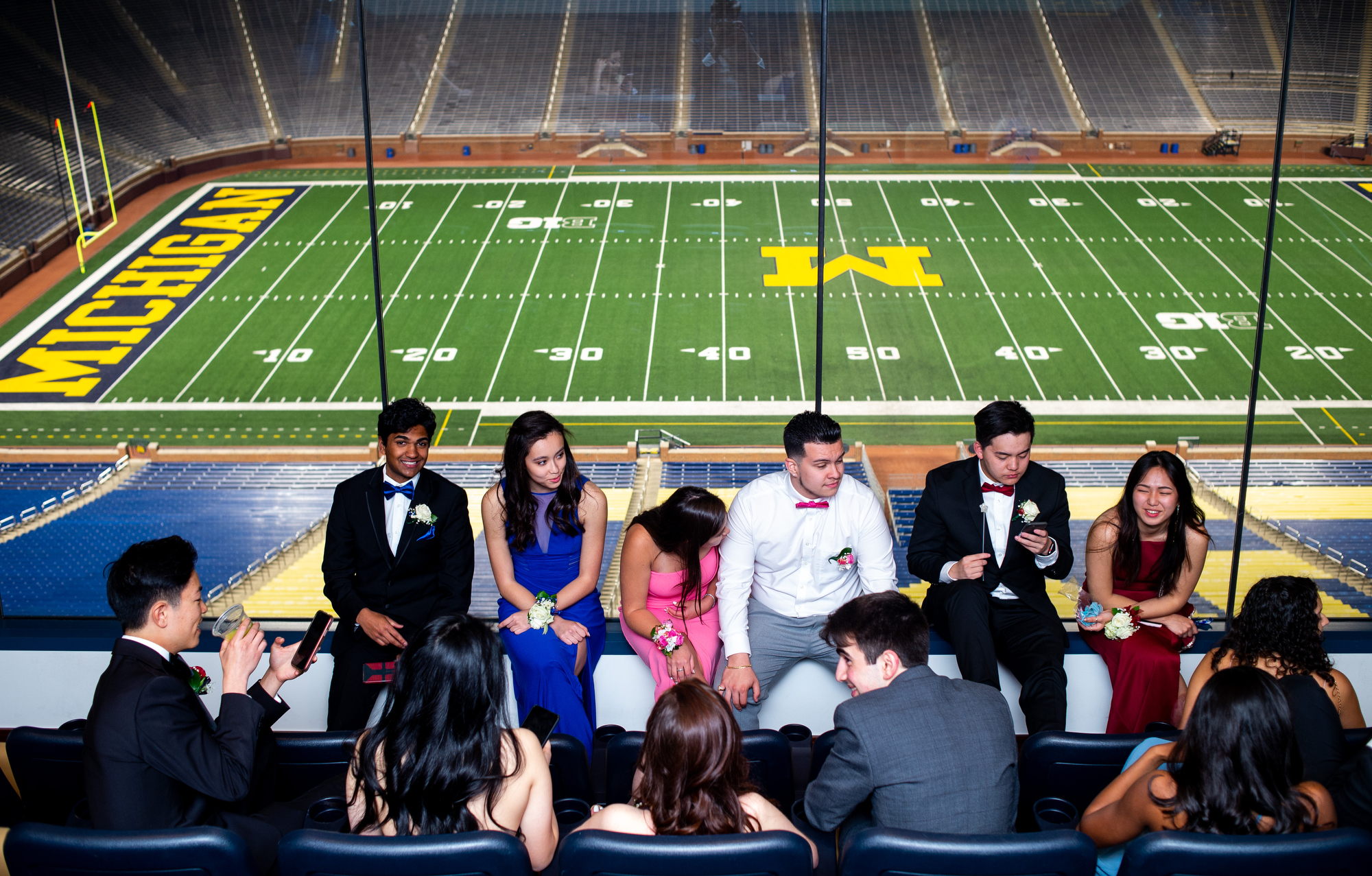 Ann Arbor Huron high school celebrates prom 2019 at Michigan Stadium ...