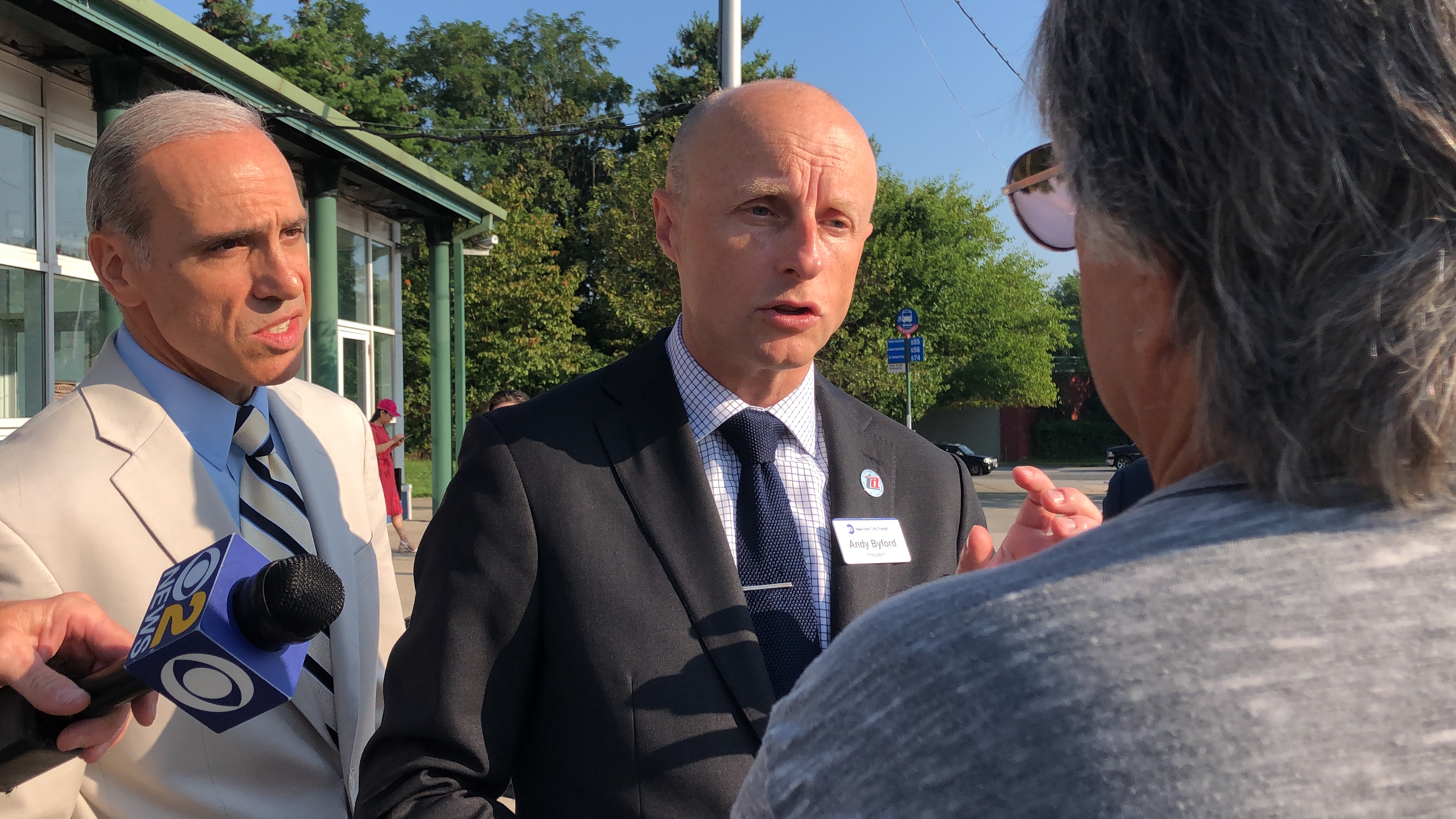Express bus route redesign anniversary brings out NYCT president Andy ...