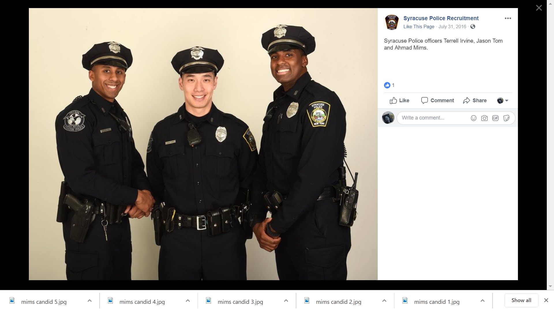 Syracuse police officer Ahmad Mims shoots at Peter Dixon's van ...