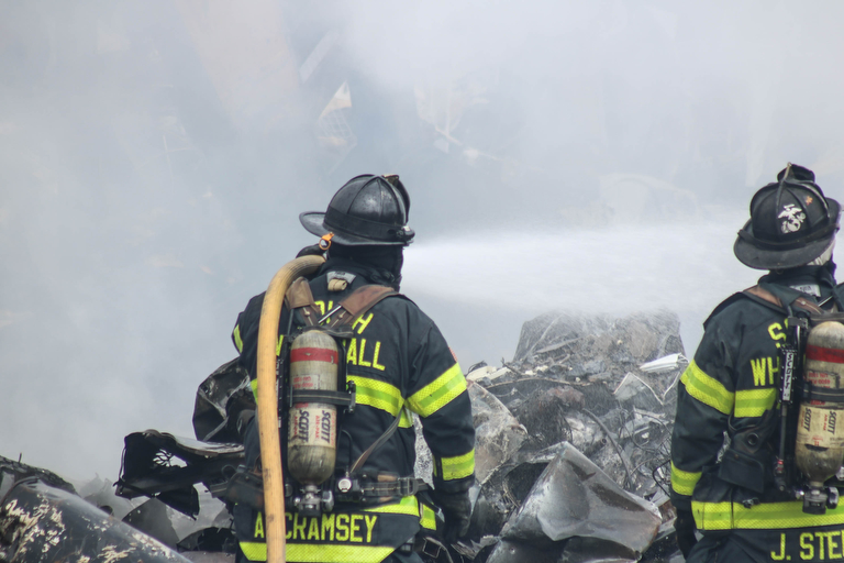 Salvage yard fire sends thick smoke into the air - lehighvalleylive.com