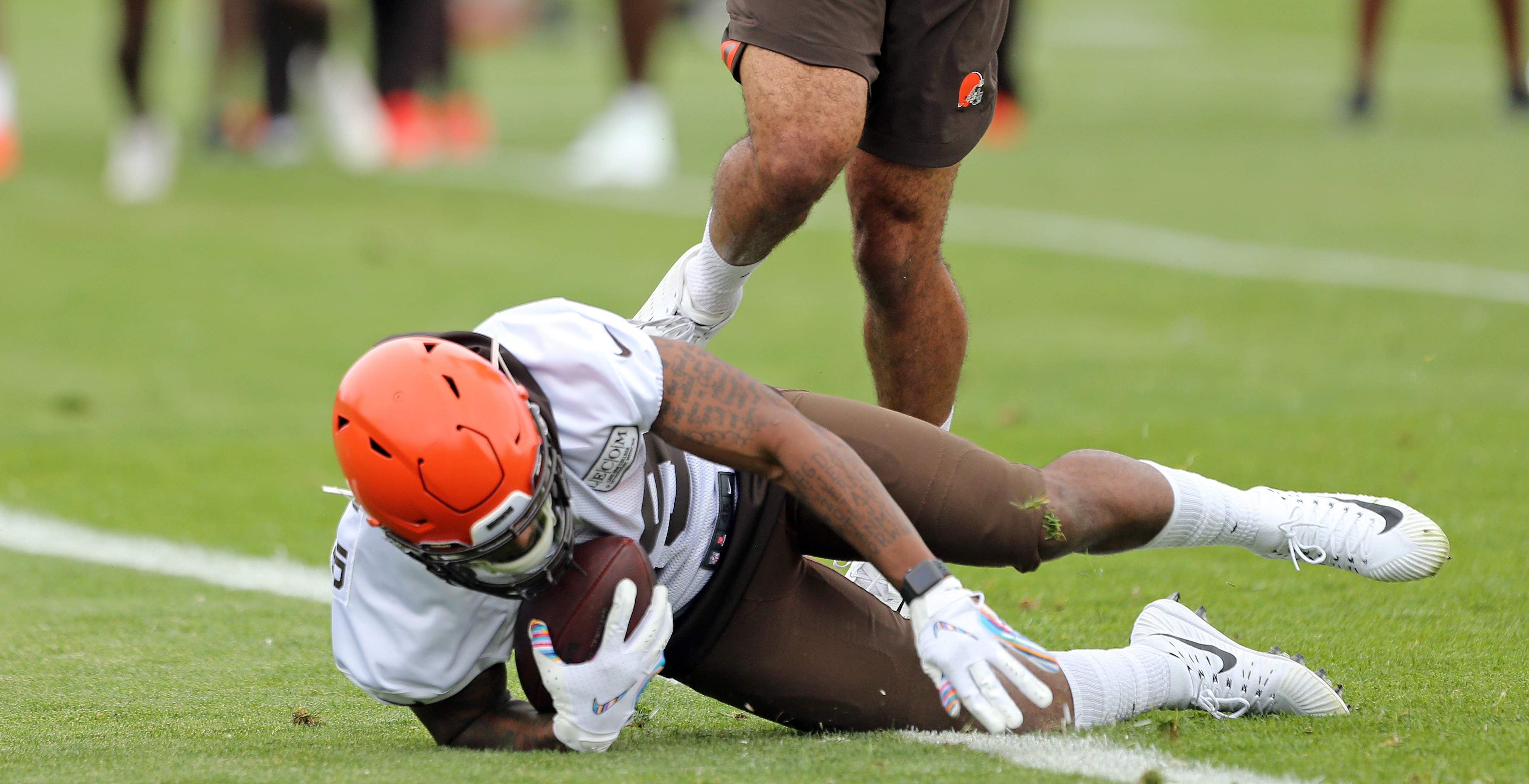 Cleveland Browns running back Duke Johnson Jr. at minicamp, June 4 ...