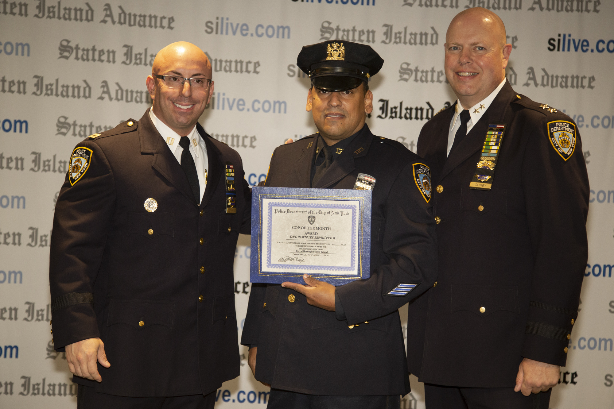 Cops honored at Police Officer of the Month ceremony - silive.com