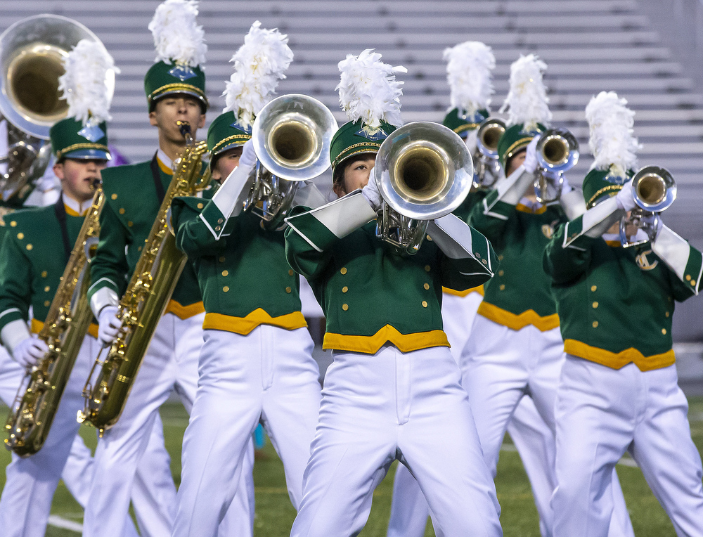 Carlisle and Camp Hill Marching Bands compete in the Cavalcade of Bands ...
