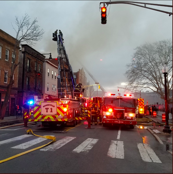 Cambridge firefighters battle 4-alarm blaze - masslive.com