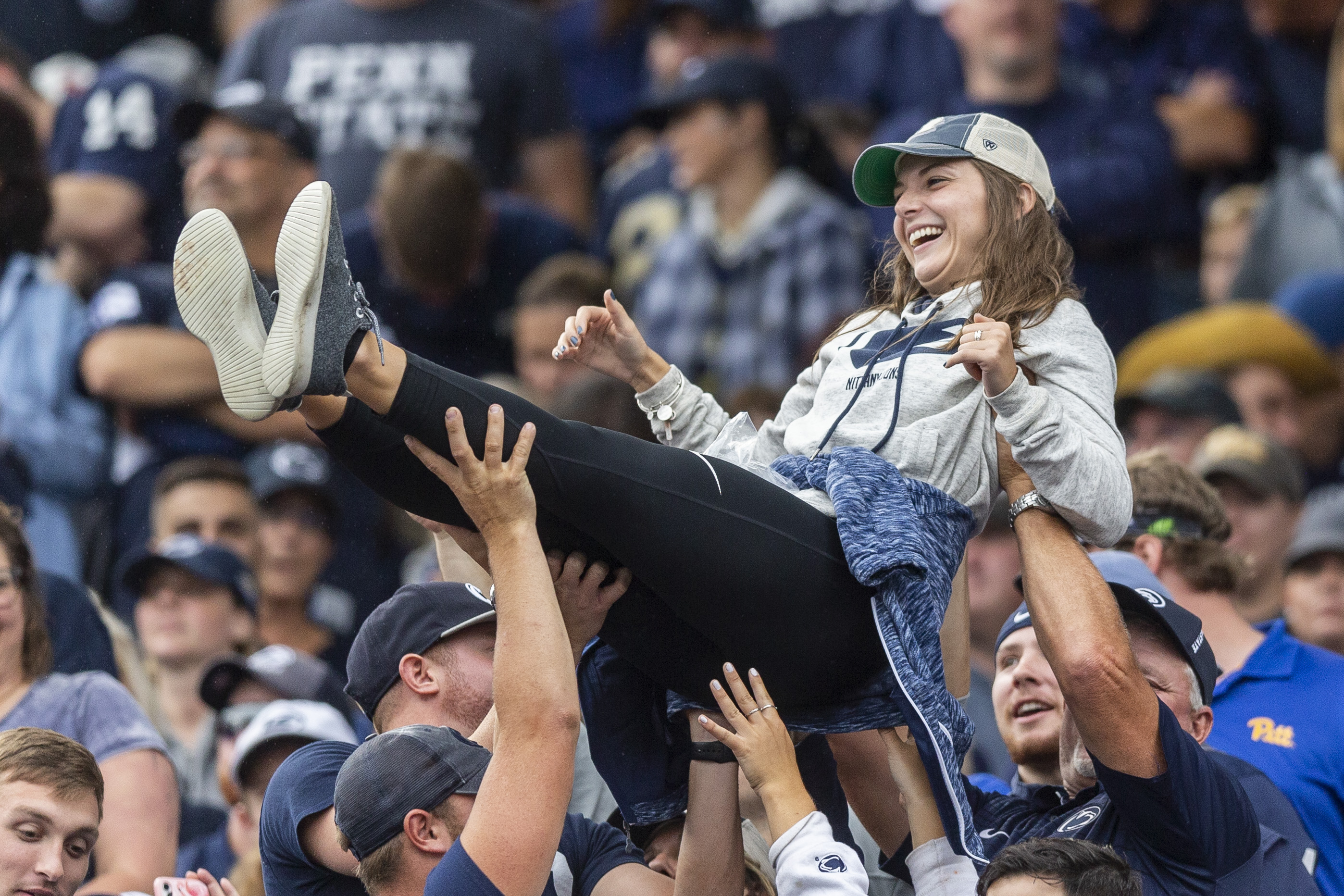 Penn State football faces in the crowd from 17-10 win over Pitt ...