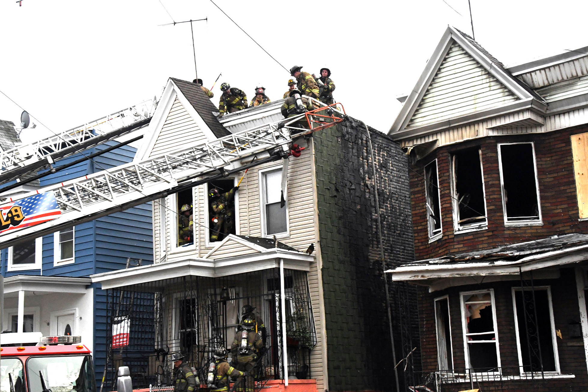 2-alarm blaze on Clinton Avenue, Jersey City, March 24, 2019 - nj.com