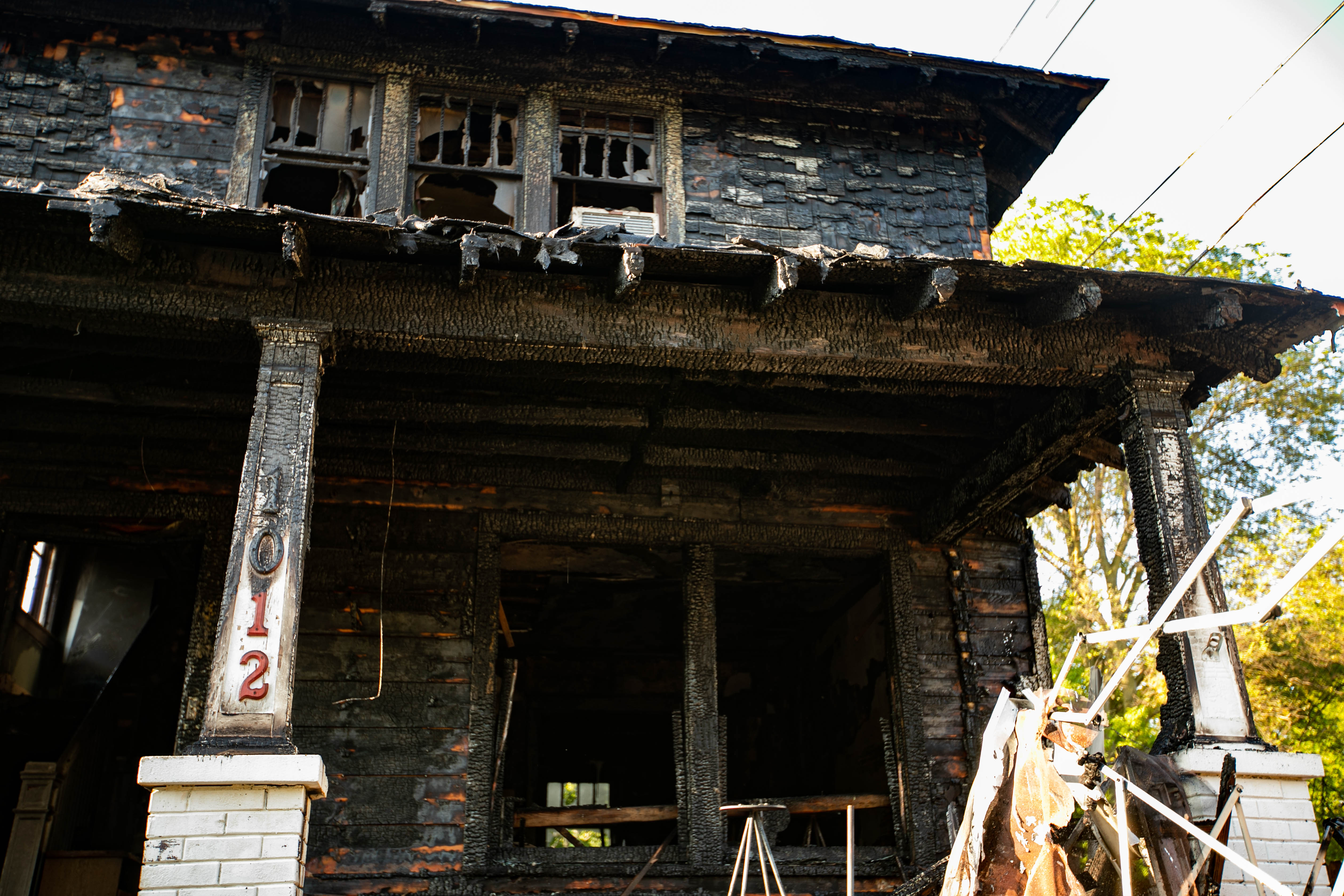 House fire strikes front porch early in the morning - mlive.com