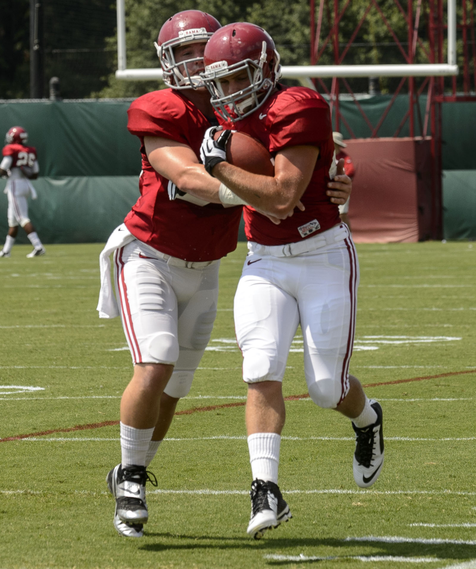 Gussie Busch during practice drills with Alabama Crimson Tide - al.com