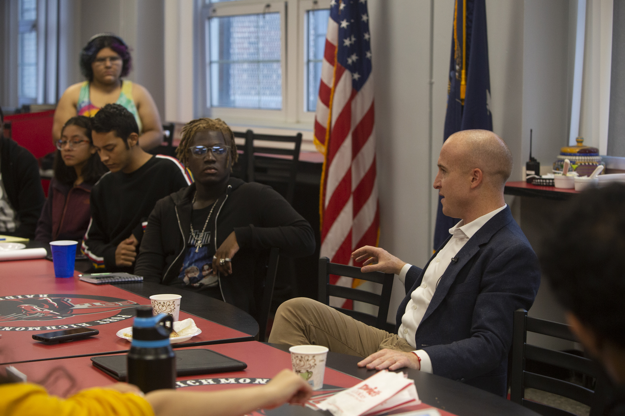 Rep. Max Rose addresses gun violence issues with Port Richmond High ...